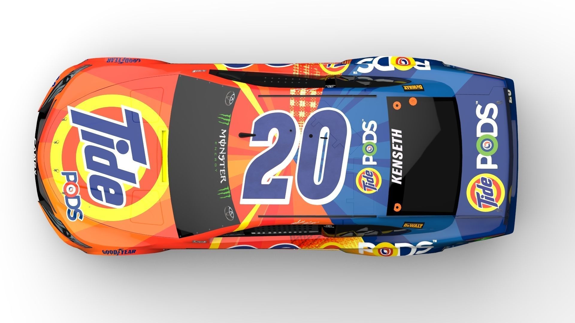 3D model Toyota Camry XSE NASCAR VR / AR / low-poly | CGTrader