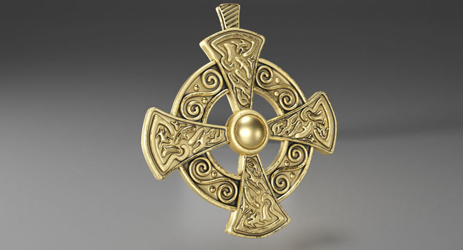 Gold Cross Insignia Decoration 3D model | CGTrader