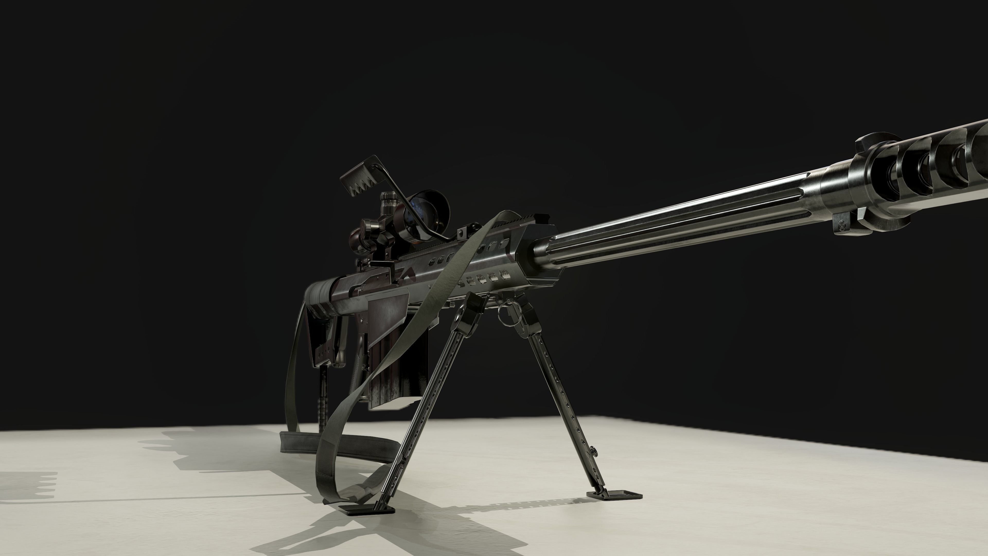 3D model Barrett M82A1 VR / AR / low-poly | CGTrader