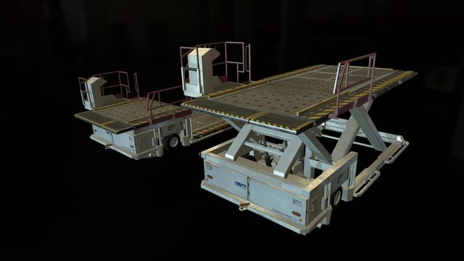 3D model Airport Cargo Loader VR / AR / low-poly | CGTrader