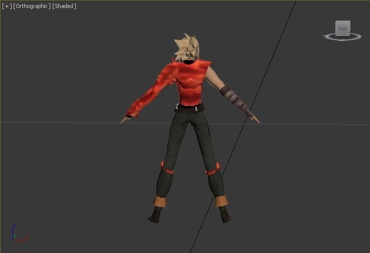 3D model Dart the legend of dragoon VR - AR - low-poly 3D model VR / AR ...