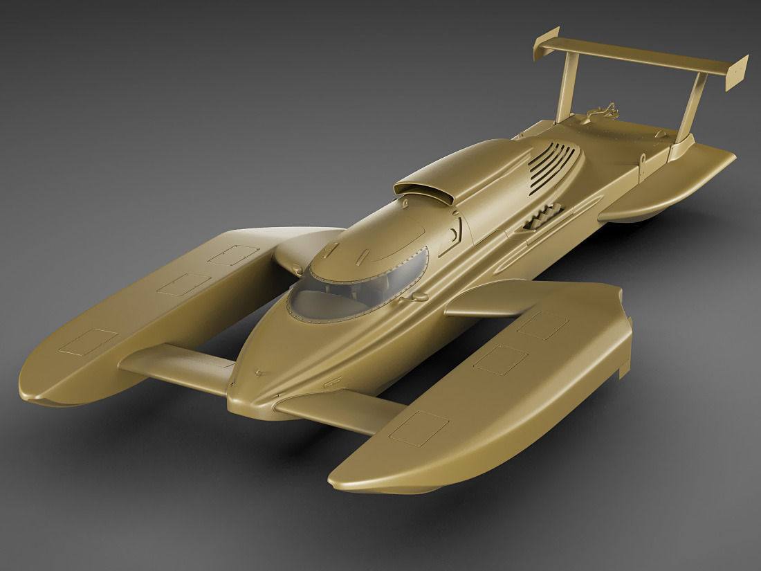 Hydroplane Boat Annihilator 3D model | CGTrader
