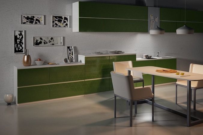Kitchen Interior 002 Cinema 4D Vray 3D model | CGTrader