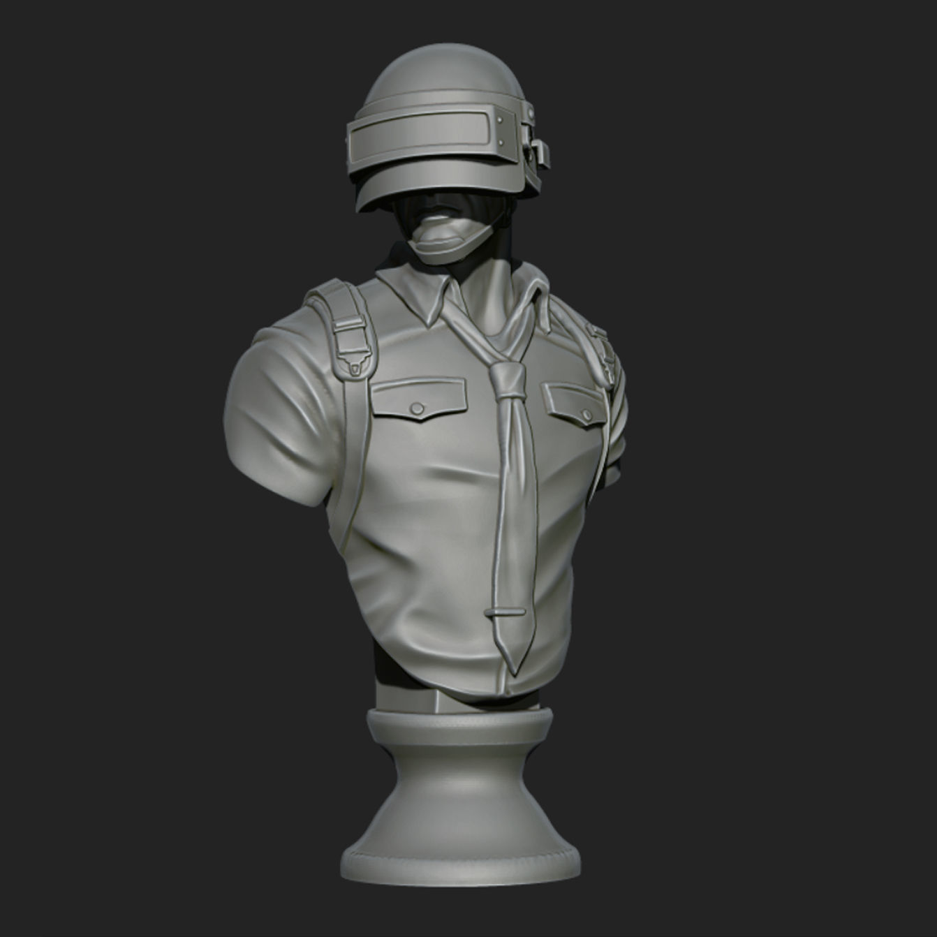 Pubg bust 3D model 3D printable | CGTrader