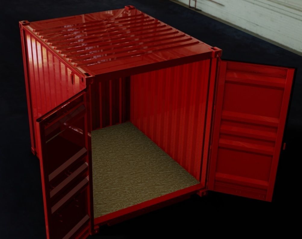 10FT ISO Shipping Container 3D model | CGTrader
