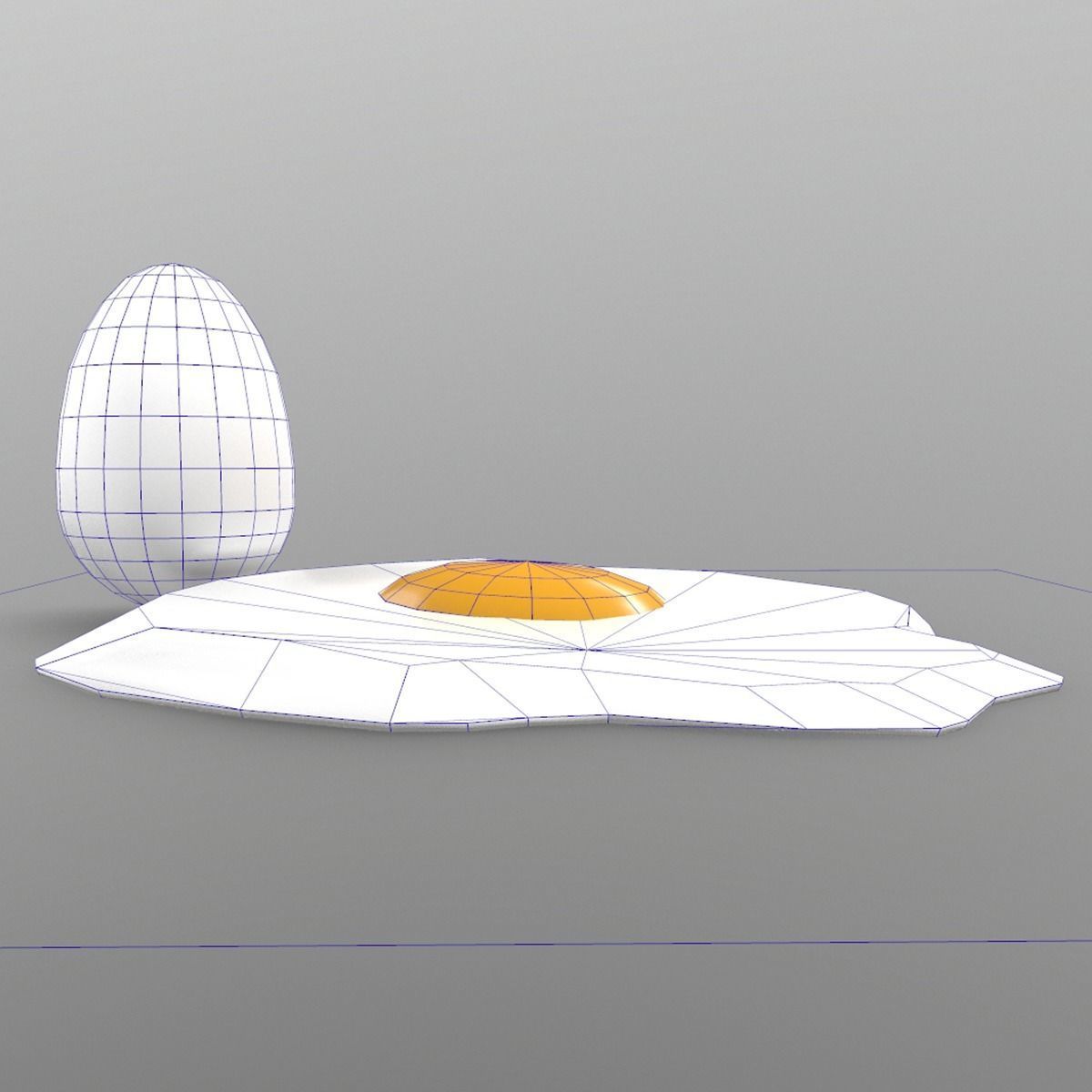 3D model Egg and Eggshell VR / AR / low-poly | CGTrader