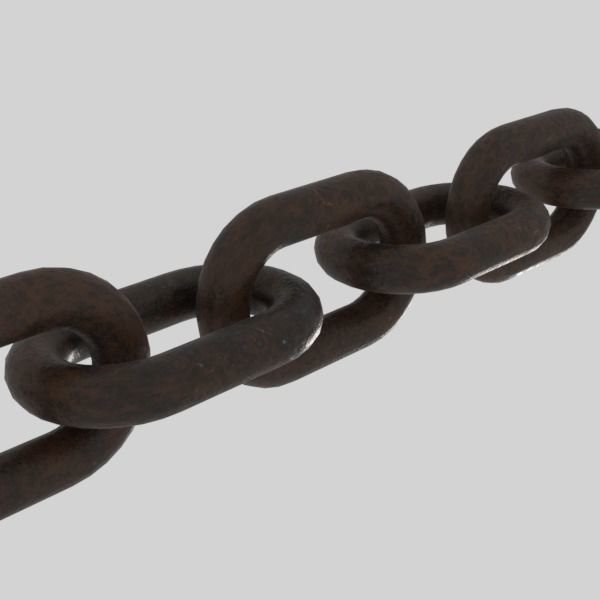 Simple Steel Chain model 3D model | CGTrader