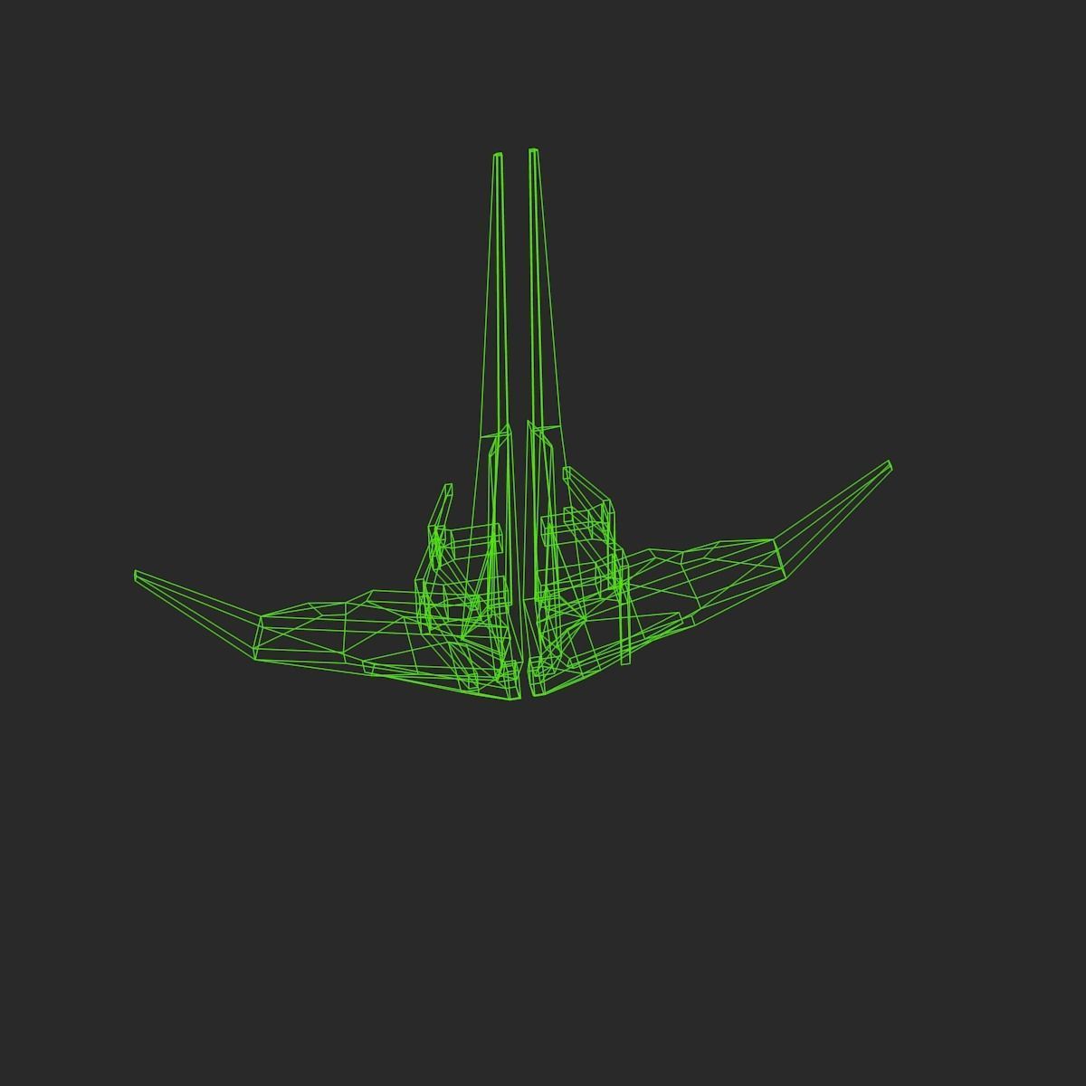 3D model Alien Spaceship Set VR / AR / low-poly | CGTrader