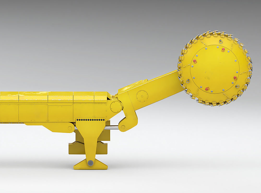 Longwall mining coal Shearer Loader 3D model | CGTrader