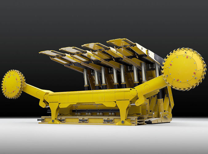 Longwall mining coal Shearer Loader 3D model | CGTrader