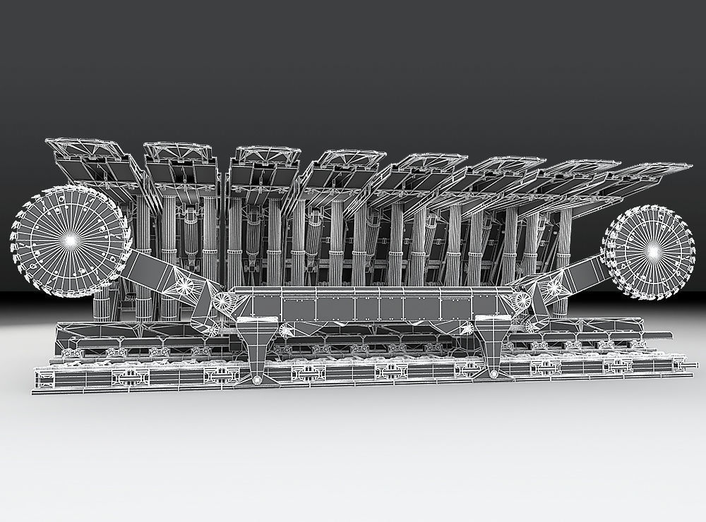 Longwall mining coal Shearer Loader 3D model | CGTrader