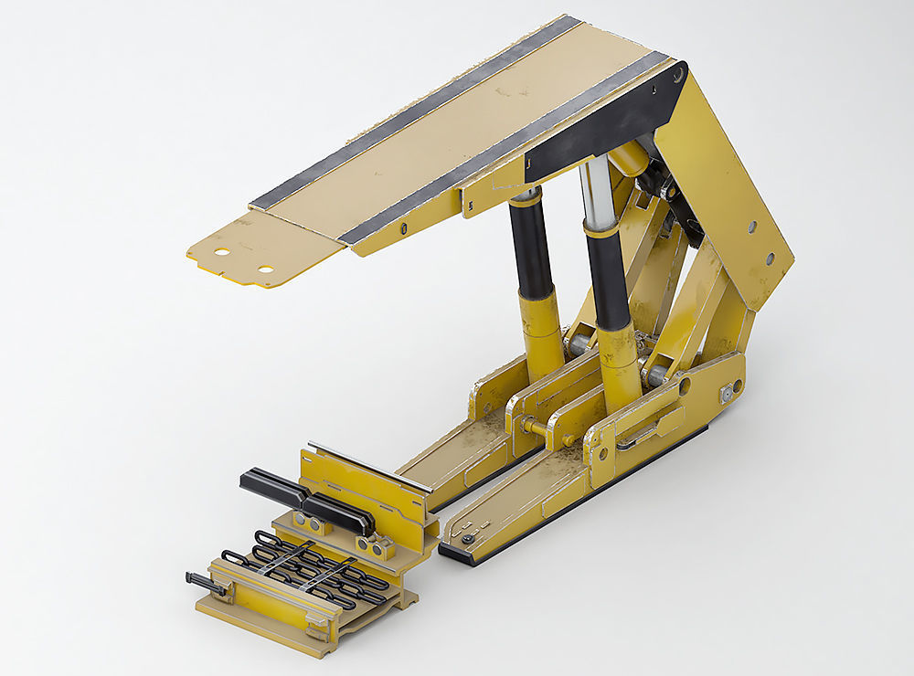 Longwall mining coal Shearer Loader 3D model | CGTrader
