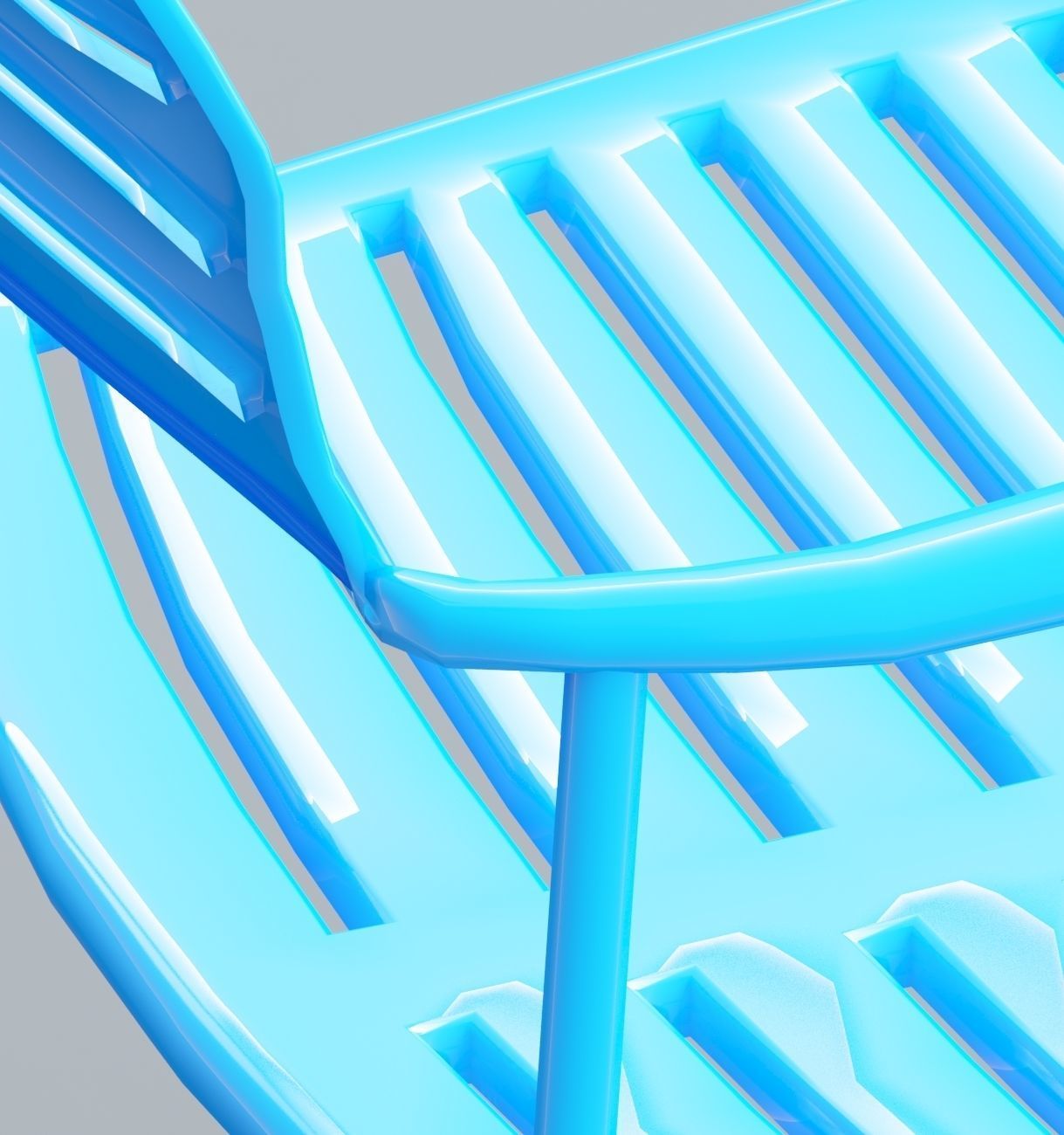 3D model Mall Chair 10 Colors Low Poly VR / AR / low-poly | CGTrader