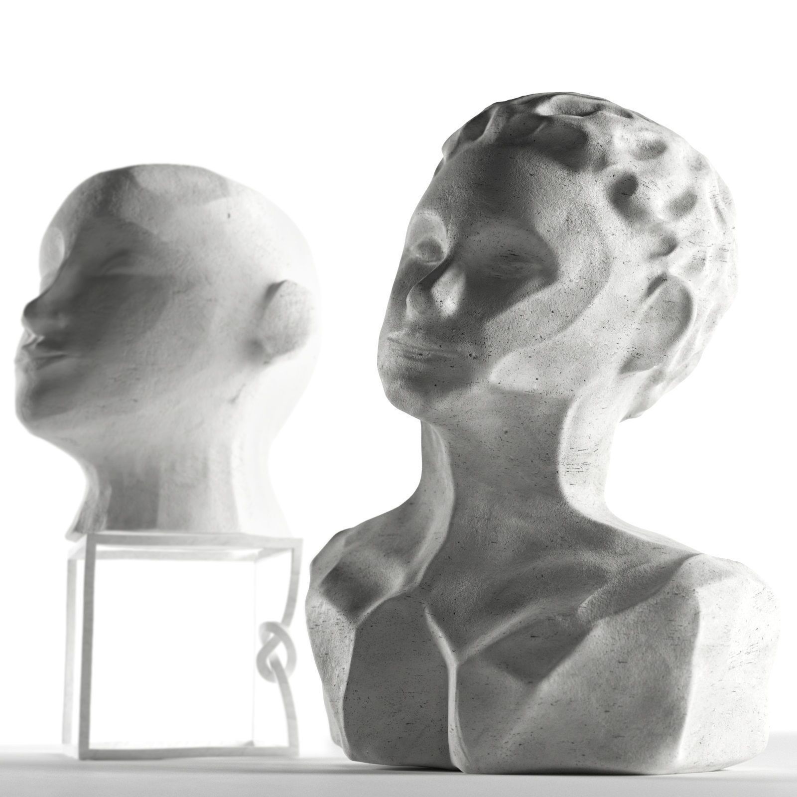 Head Sculptures 3D model | CGTrader