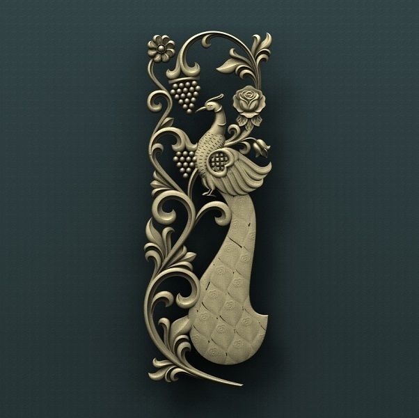 Peacock 3d stl model for cnc 3D model 3D printable | CGTrader