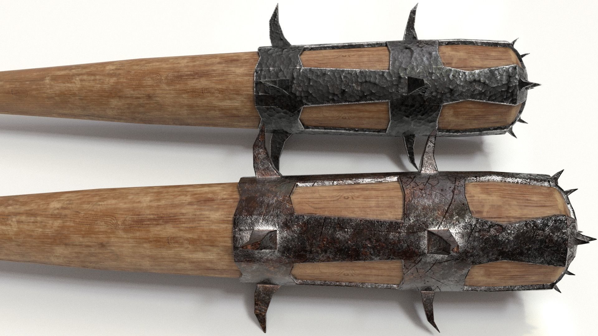 3D model Spiked Bat Set VR / AR / low-poly | CGTrader