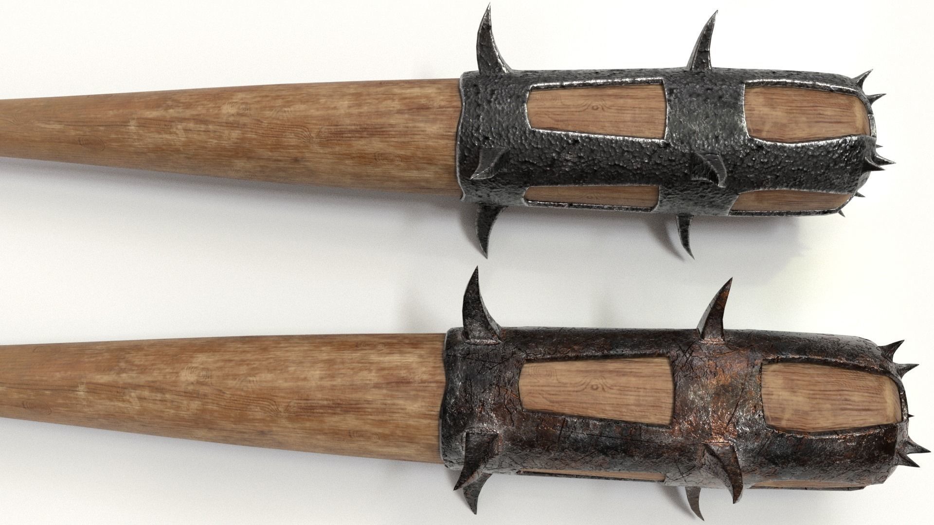 3D model Spiked Bat Set VR / AR / low-poly | CGTrader