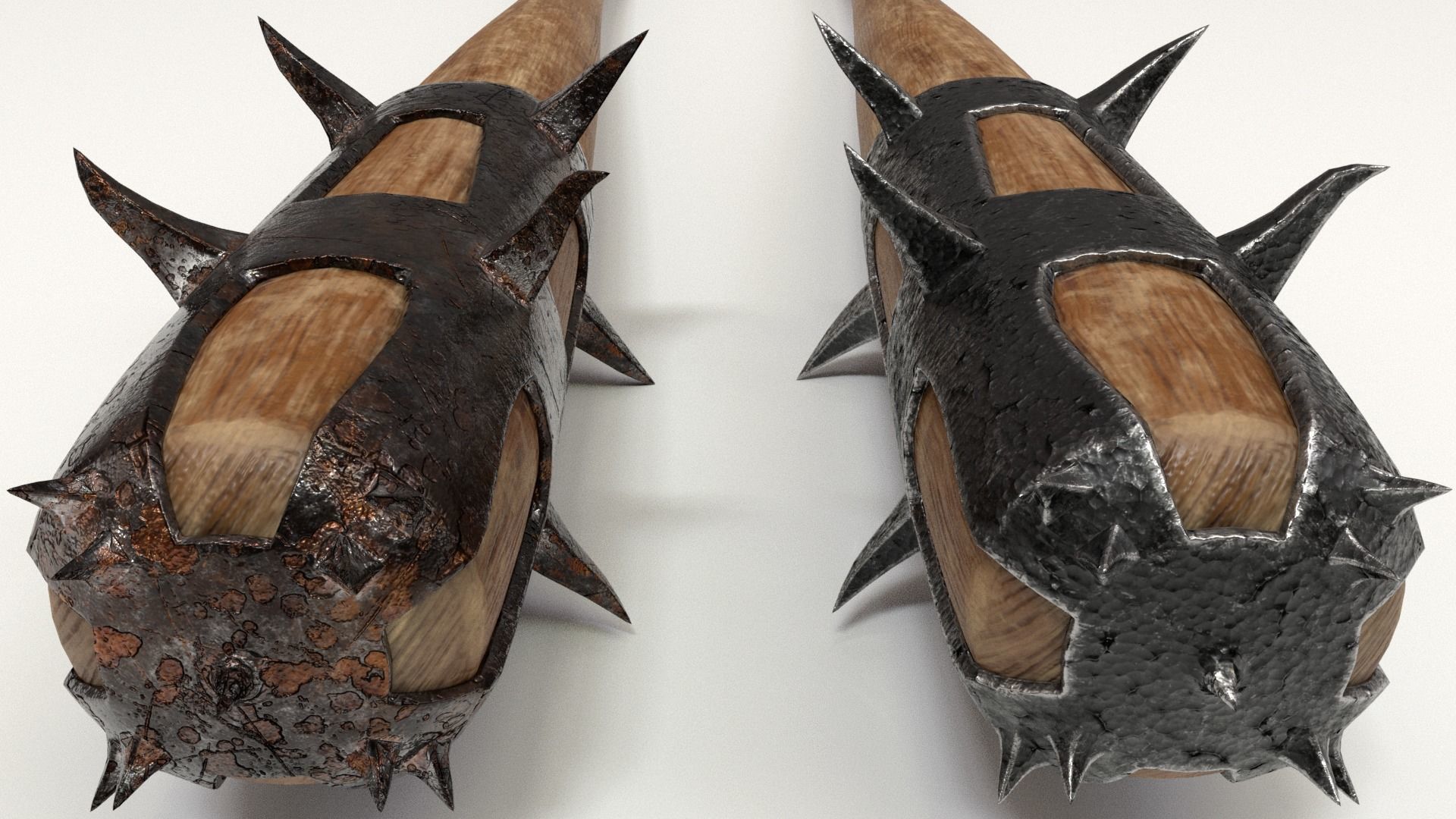 3D model Spiked Bat Set VR / AR / low-poly | CGTrader
