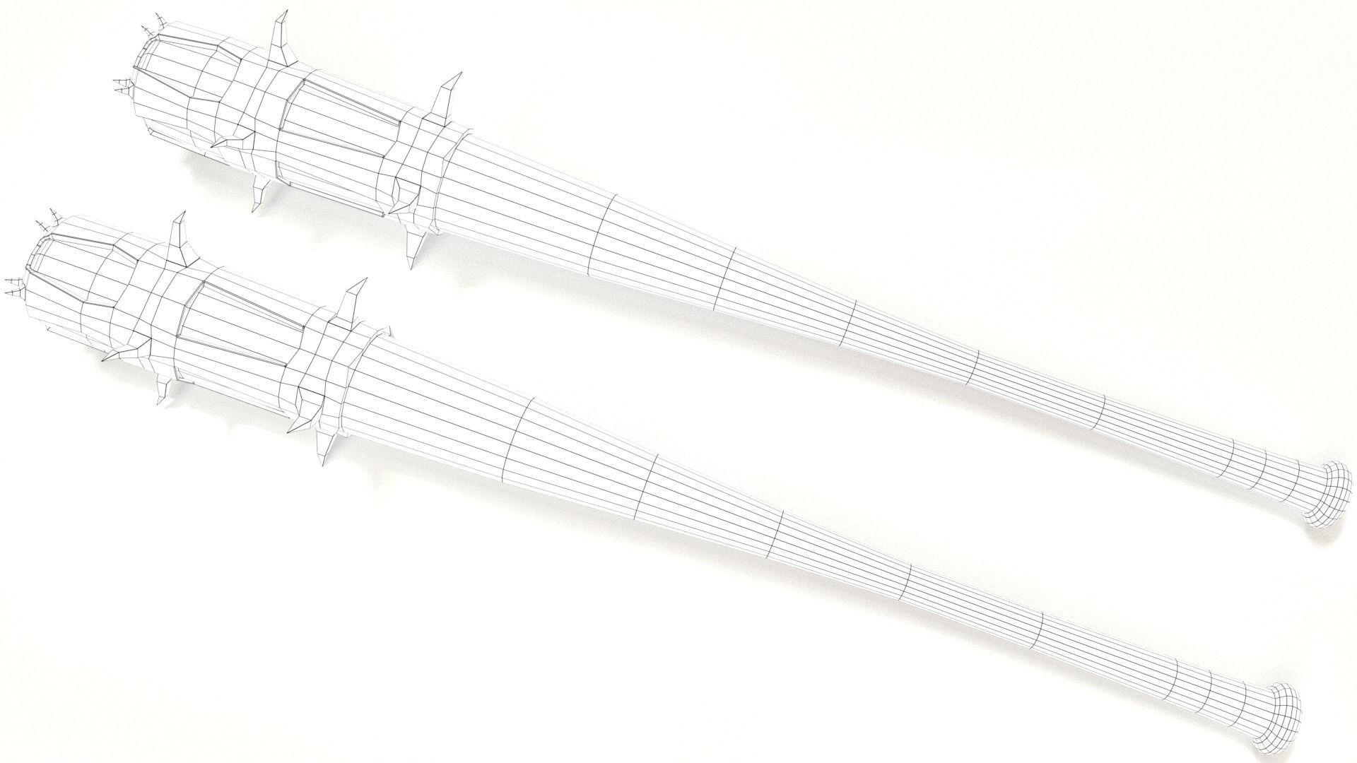 3D model Spiked Bat Set VR / AR / low-poly | CGTrader