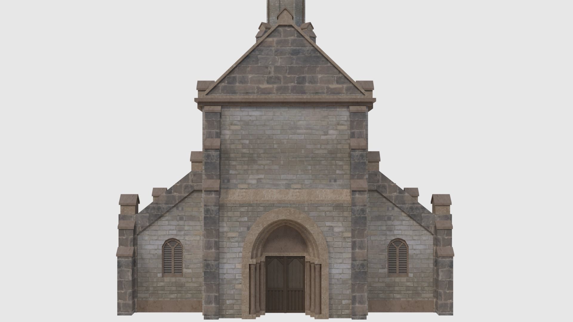 3D model European Church - Low Poly VR / AR / low-poly | CGTrader
