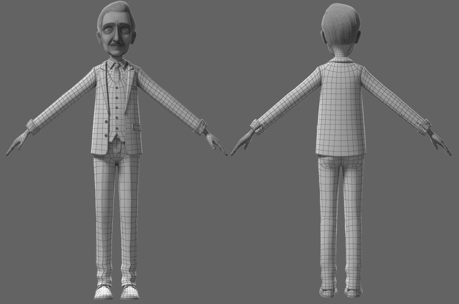 Cartoon Family Rigged V3 3D model rigged | CGTrader