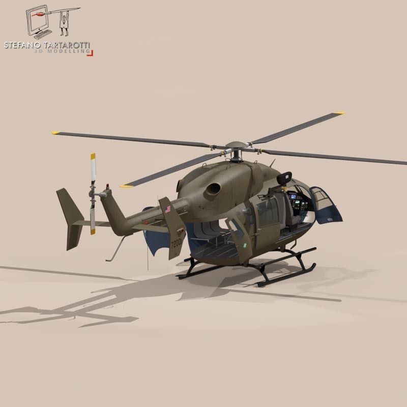 UH72 Lakota 3D Model OBJ 3DS FBX C4D DXF DAE - CGTrader.com