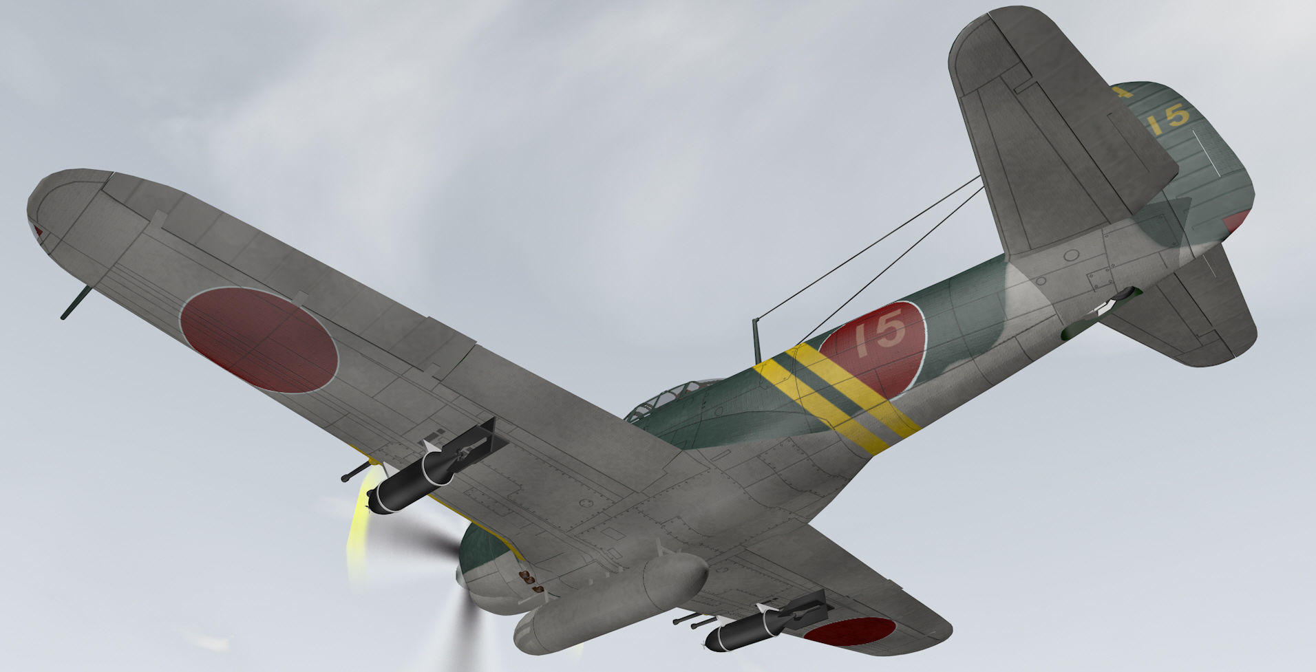 Kawanishi N1K2-J Shiden Kai - George 3D model | CGTrader