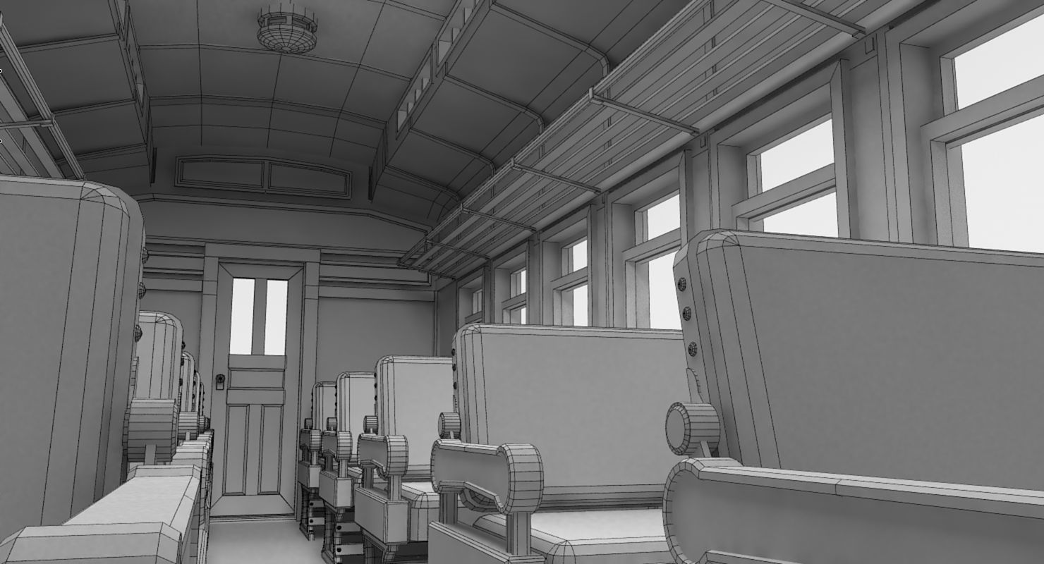 PRR Passenger Car 3D model | CGTrader