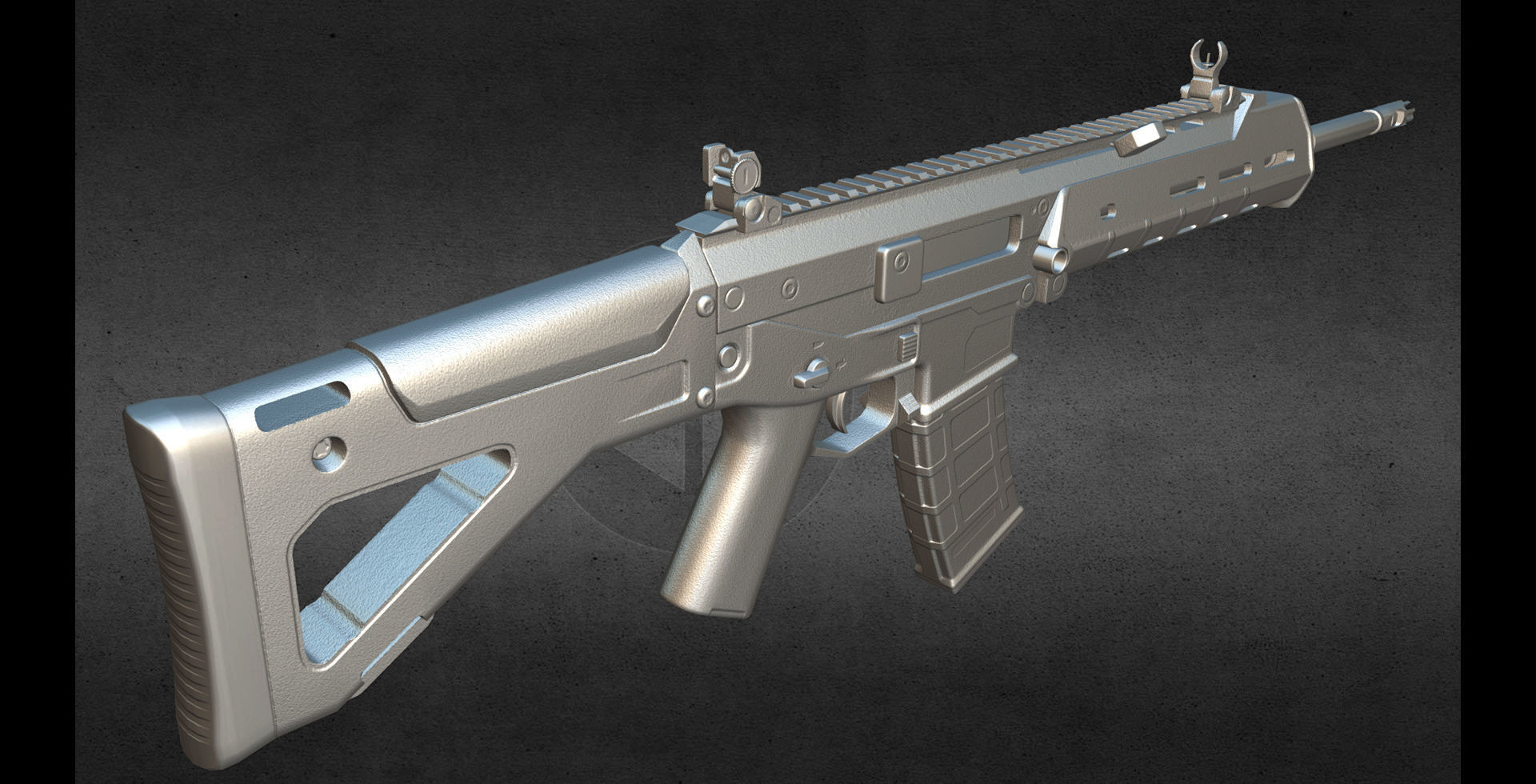 3D model Bushmaster ACR Assault Rifle VR / AR / low-poly | CGTrader
