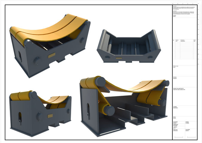 ROLL CRADLE 3D 3D model | CGTrader