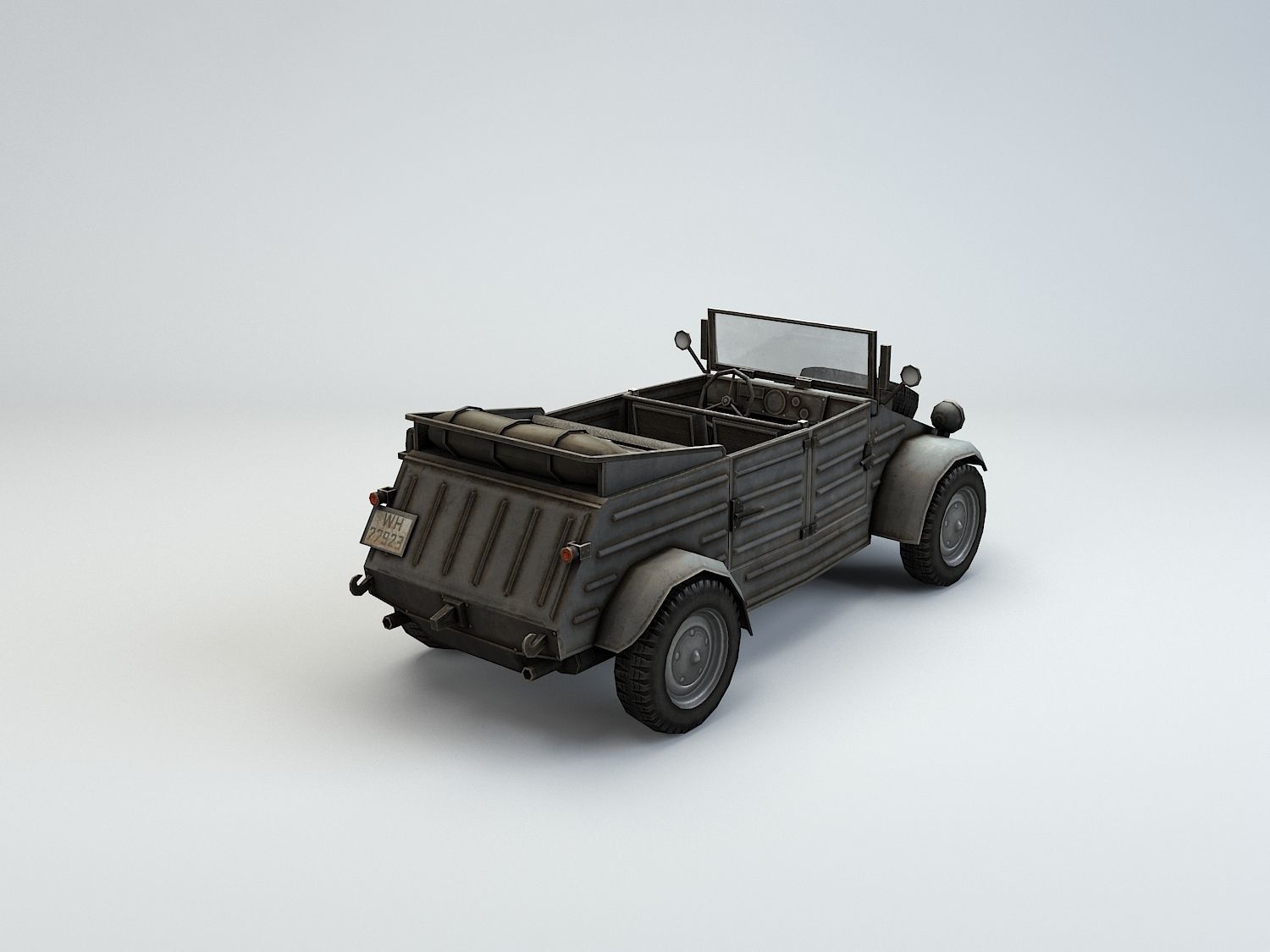 3D model Low Poly VW Type 82 Kubelwagen VR / AR / low-poly | CGTrader