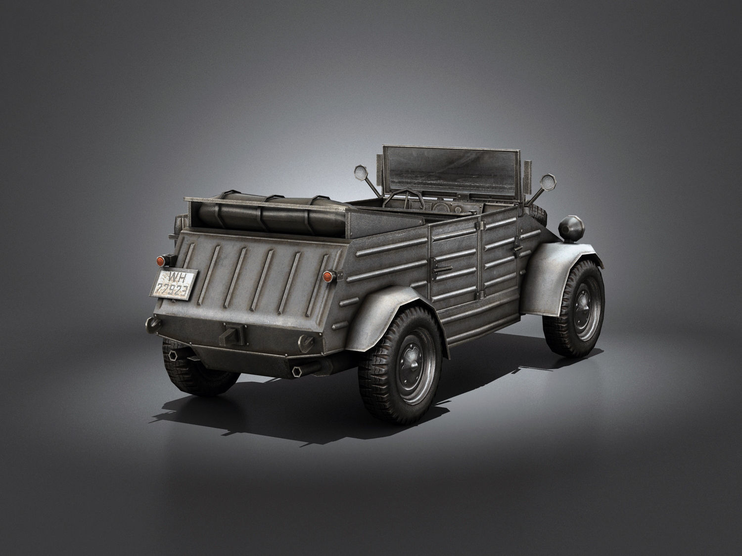 3D model Low Poly VW Type 82 Kubelwagen VR / AR / low-poly | CGTrader