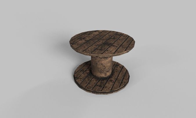 3D model CABLE SPOOL VR / AR / low-poly | CGTrader