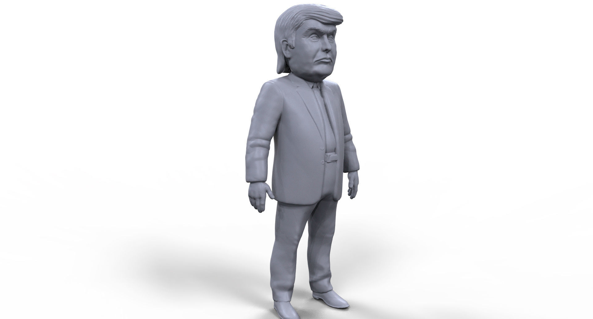 Donald Trump stylized high quality 3D printable miniature 3D model 3D ...