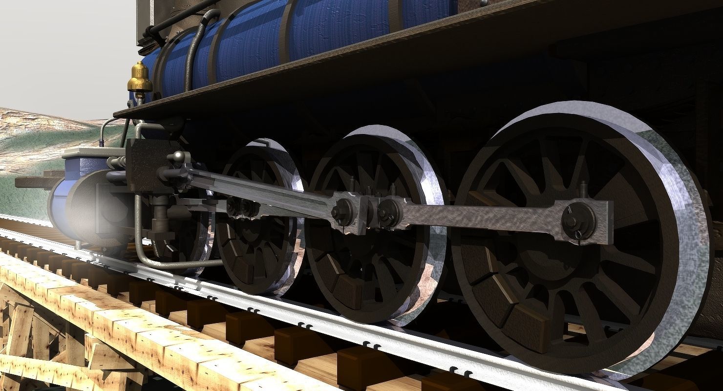 PRR 2-8-0 Steam Locomotive and Tender - STATIC MODELS 3D model | CGTrader