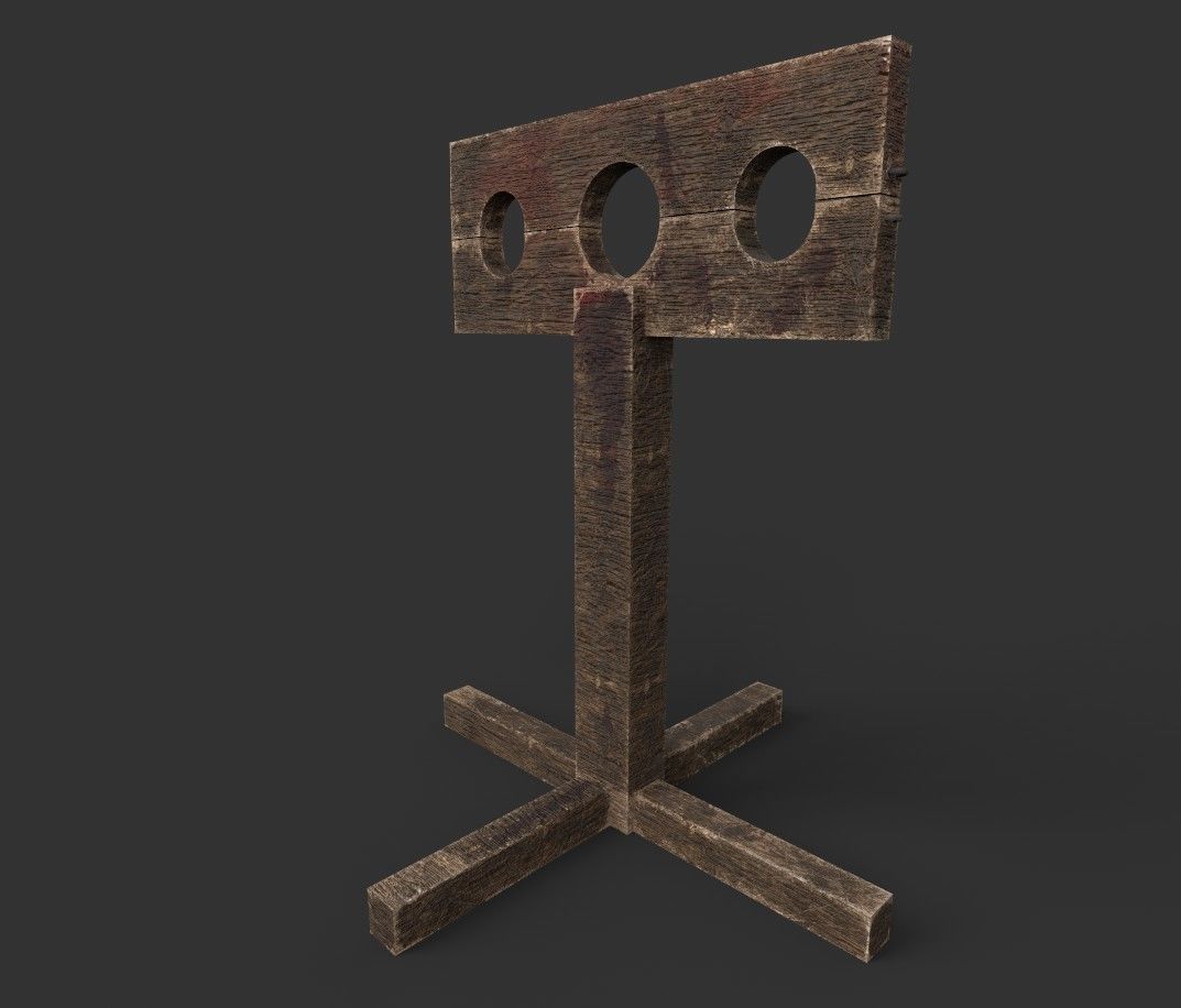 Medieval Stocks 3D model | CGTrader