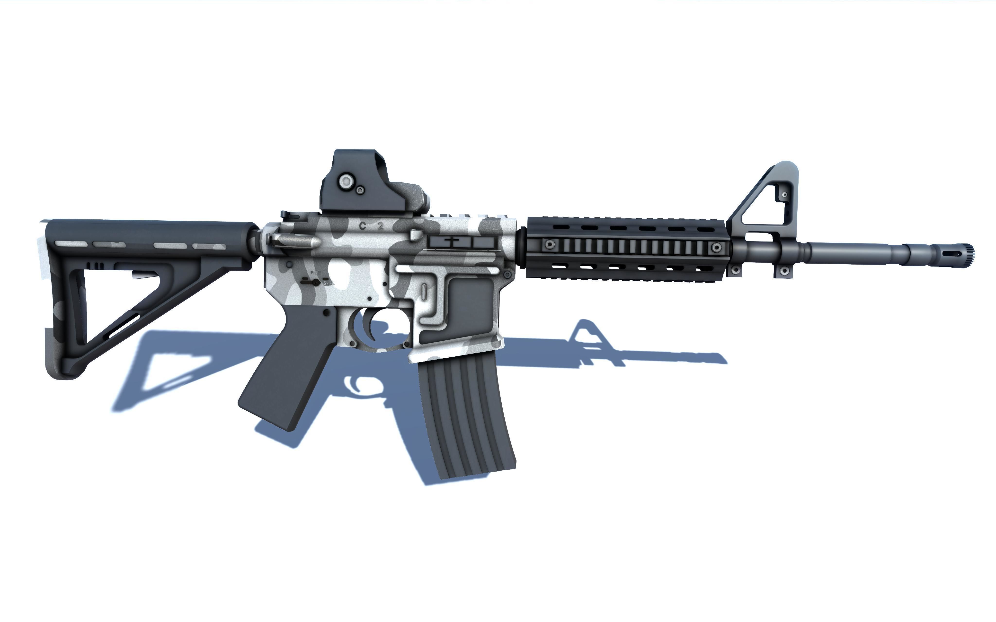 3D model Colt AR15 a4 Military Assault Rifle | CGTrader