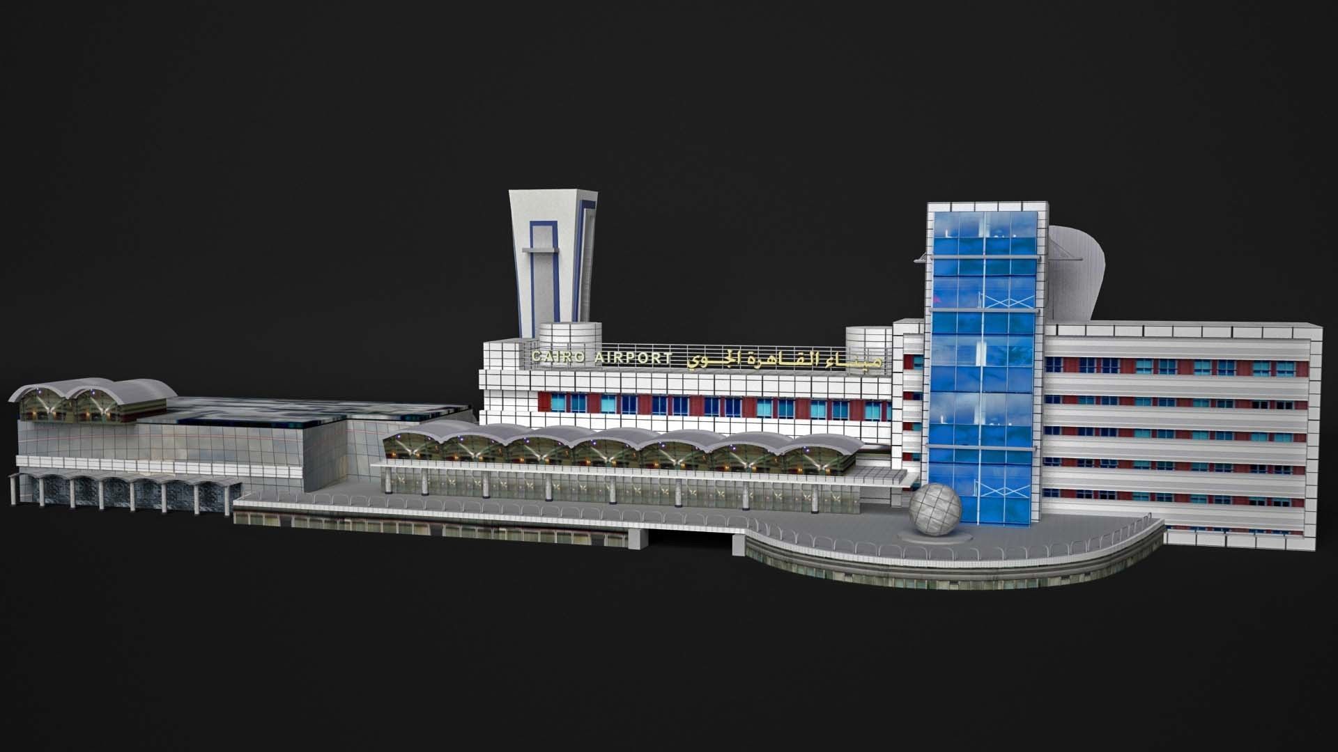 3D model Cairo International Airport Terminal 1 VR / AR / low-poly ...