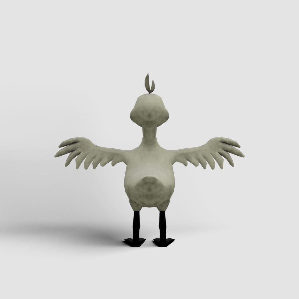 Cartoon goose free VR / AR / low-poly 3D model | CGTrader