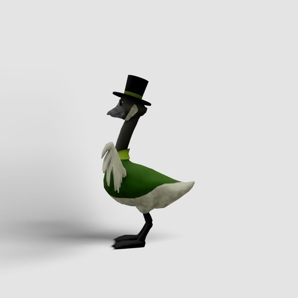 Cartoon goose pack free VR / AR / low-poly 3D model | CGTrader