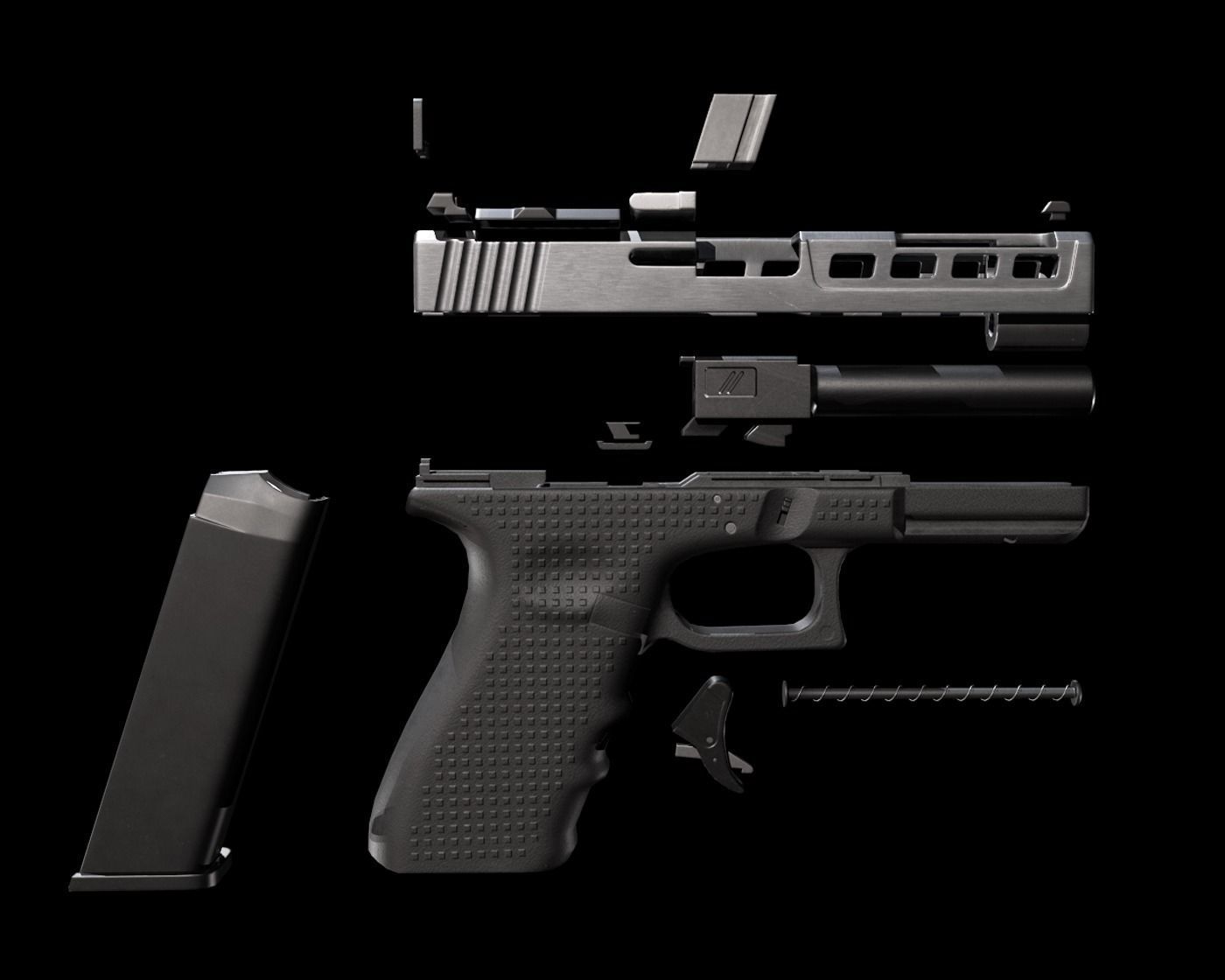 3D model Glock 17 VR / AR / low-poly | CGTrader