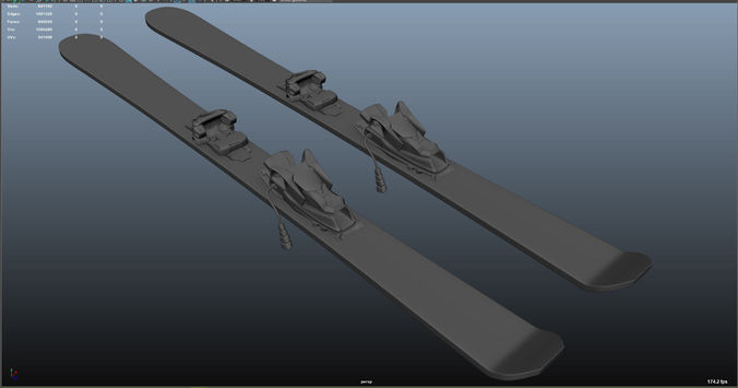 Snow SKI 3D model | CGTrader