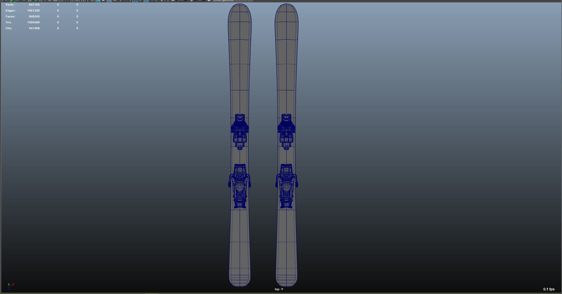 Snow SKI 3D model | CGTrader