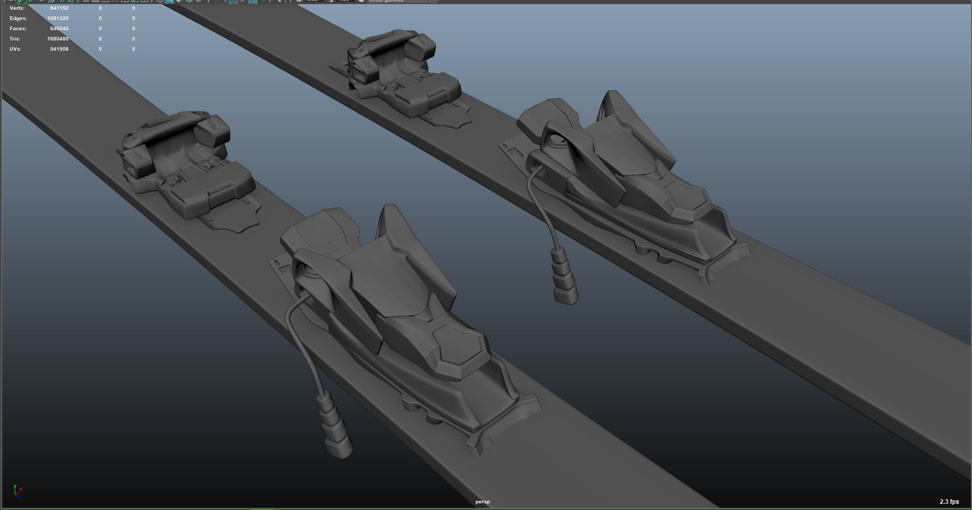 Snow SKI 3D model | CGTrader