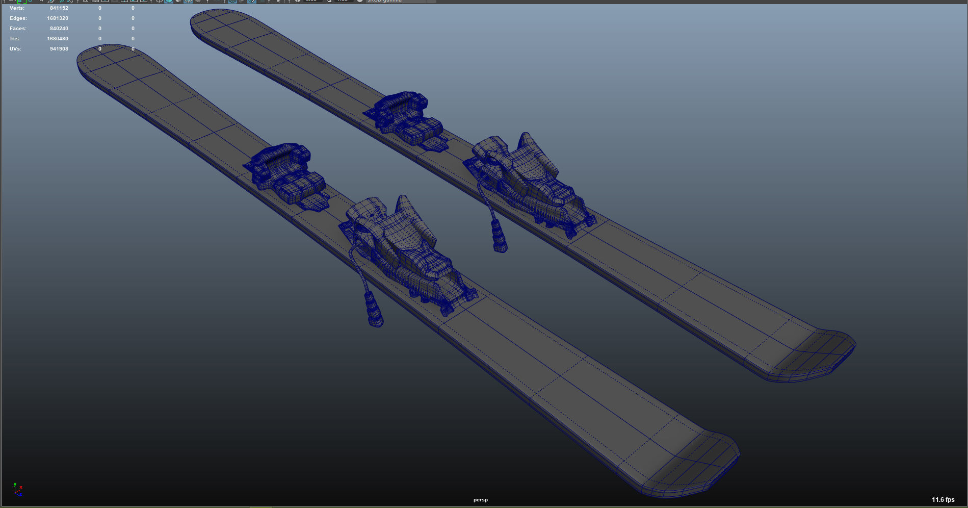 Snow SKI 3D model | CGTrader