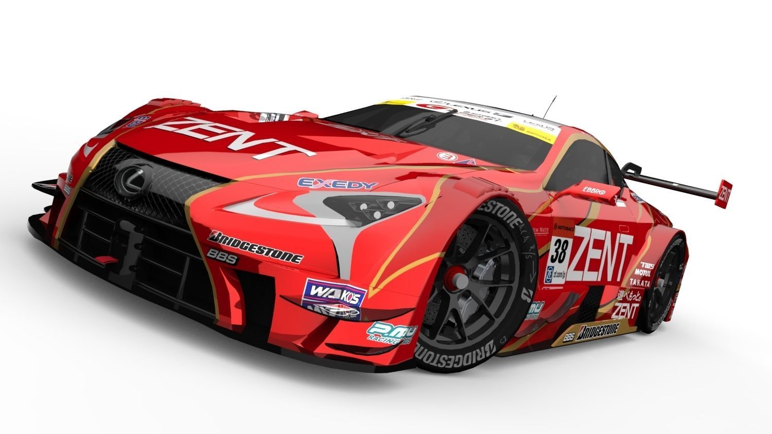 3D model Lexus LC500 SuperGT JGTC VR / AR / low-poly | CGTrader