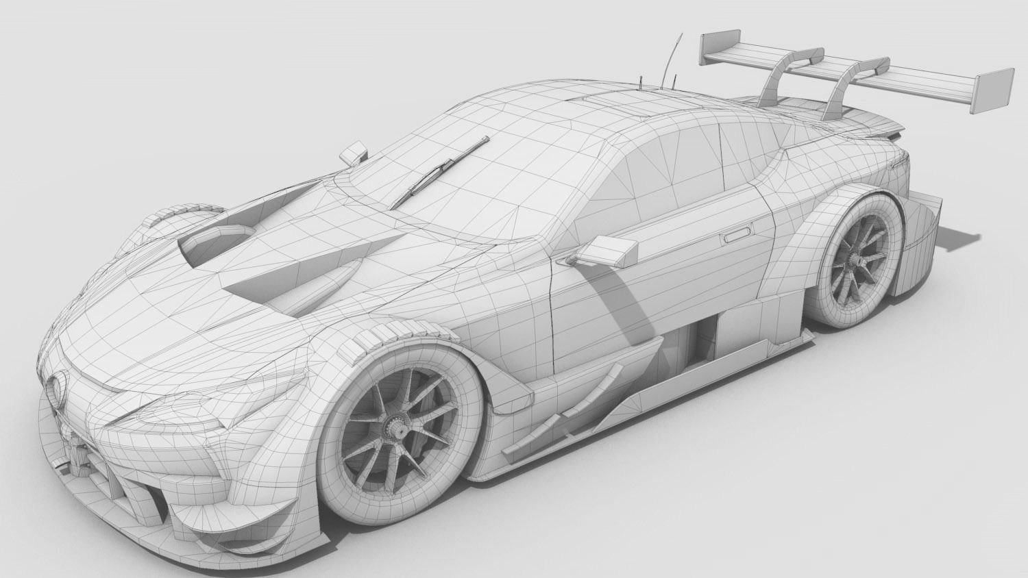 3D model Lexus LC500 SuperGT JGTC VR / AR / low-poly | CGTrader
