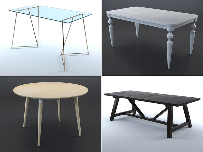 3D Tables collection 3D model | CGTrader