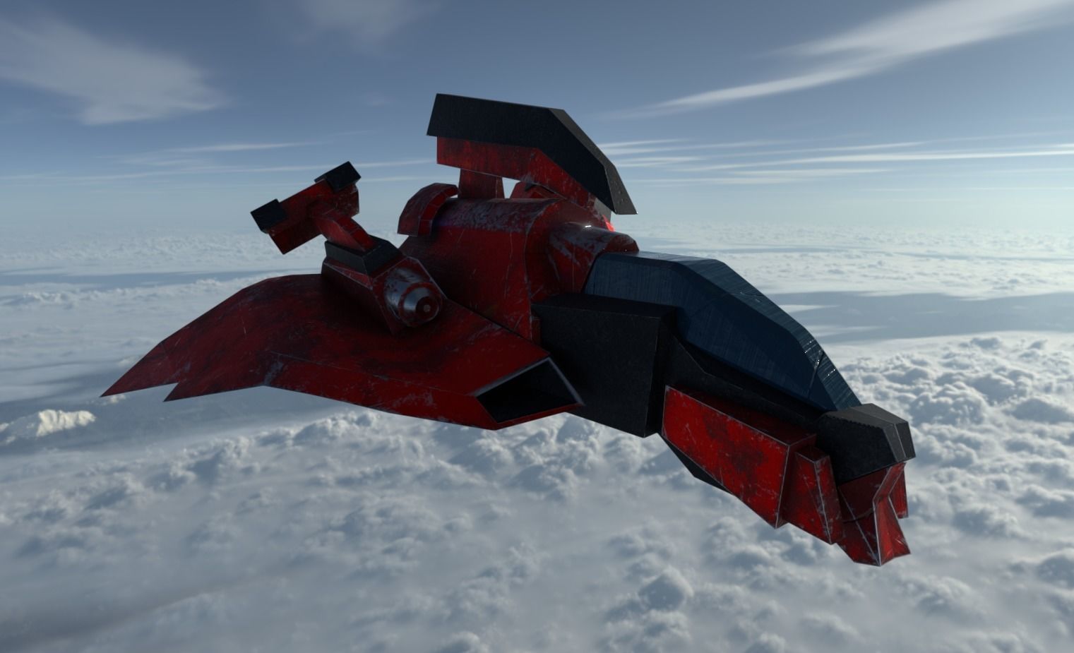 3D model R-Type Spacecraft VR / AR / low-poly animated | CGTrader