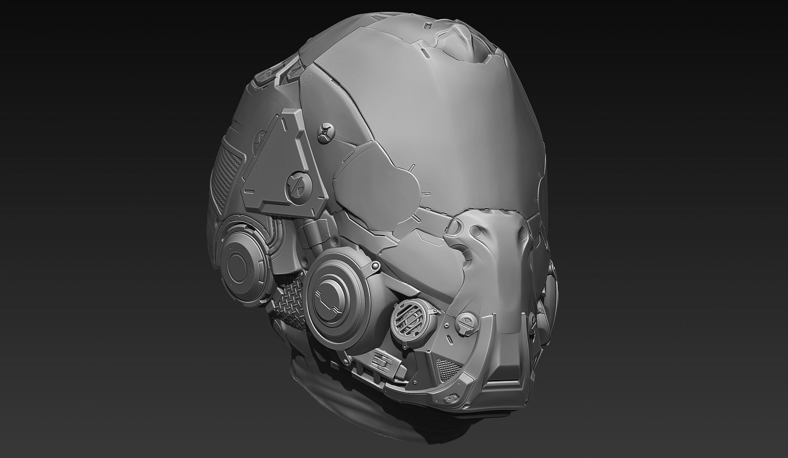 Sci-Fi Head 3D model | CGTrader